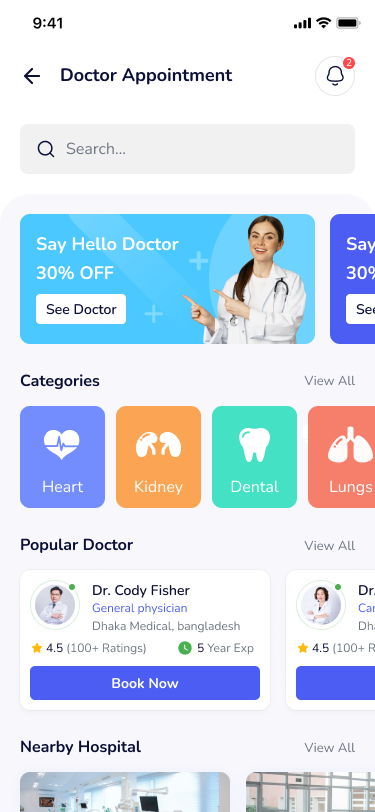 Maan Doctor- Online Doctor Appointment Booking Flutter App UI Kit by Acnoo